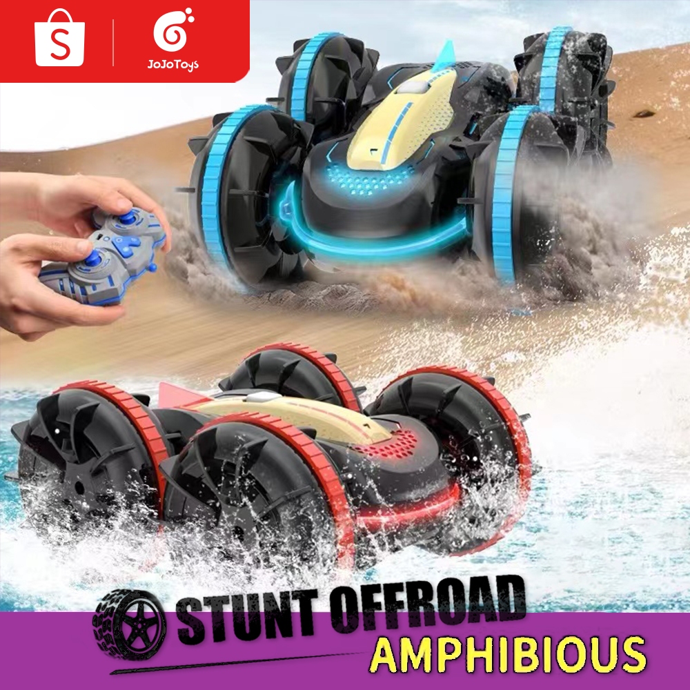 Jual Jojotoy Mobil Remote Control 2.4 GHz Amphibious Stunt Car Mobil RC ...