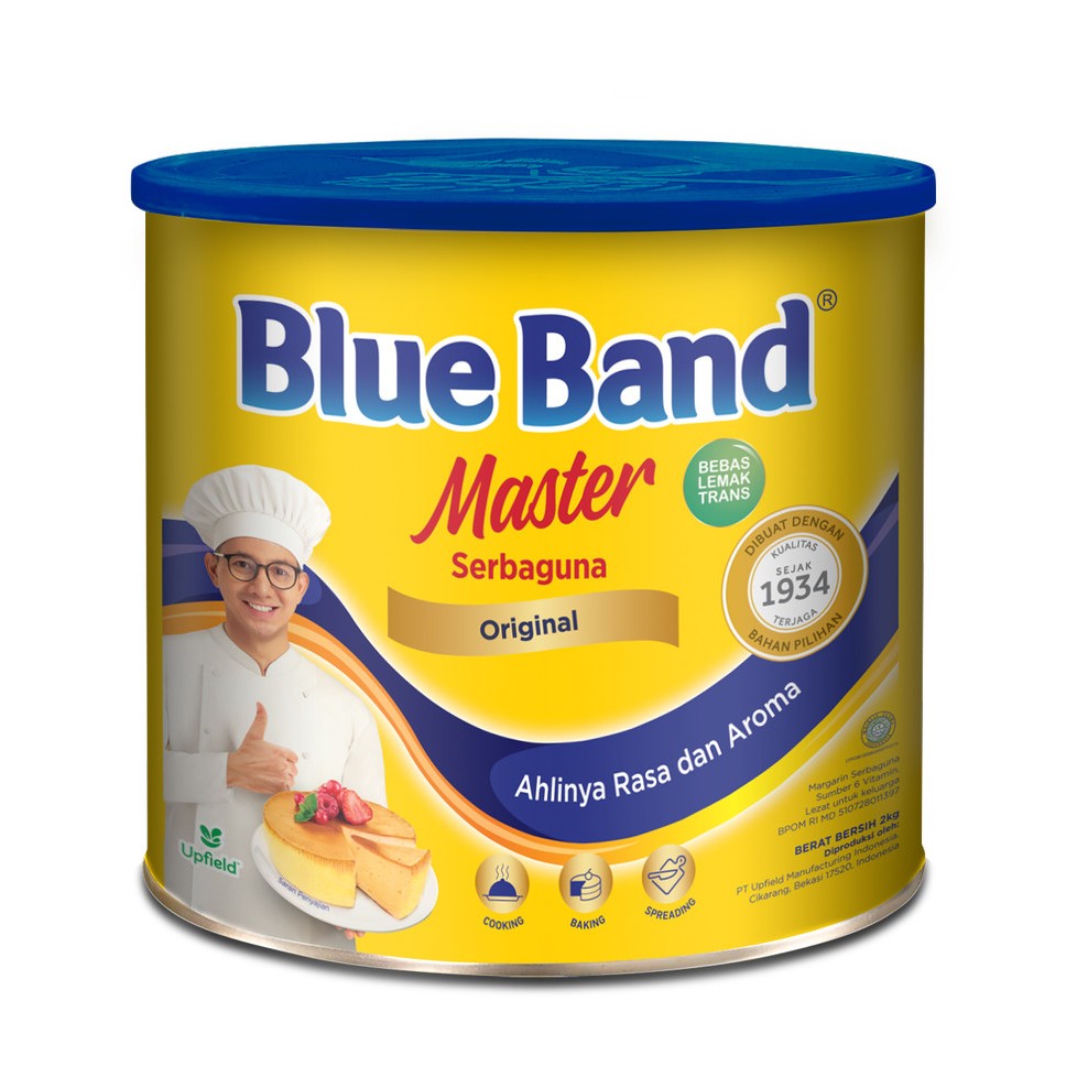 Jual Blue Band Master Margarine 2 kg - Mentega Serbaguna 100% Original ...