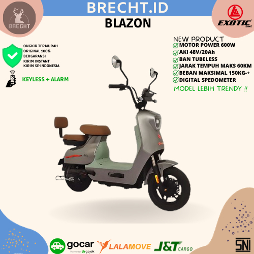 Jual Sepeda Listrik Electric Bike Exotic Blazon 600 Watt New Series ...