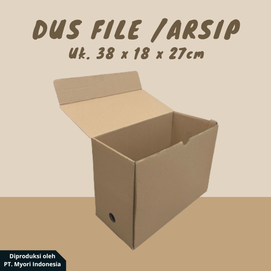 Jual Dus Arsip / Box File / Karton Arsip (Ukuran 38 x 18 x 27 cm ...