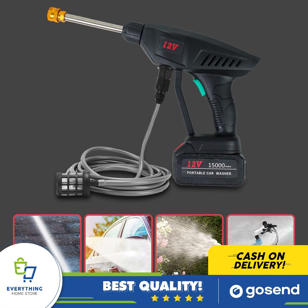 Jual Paket Lengkap Alat Cuci Motor/ Mobil, Tenaga Baterai Jet Steam ...