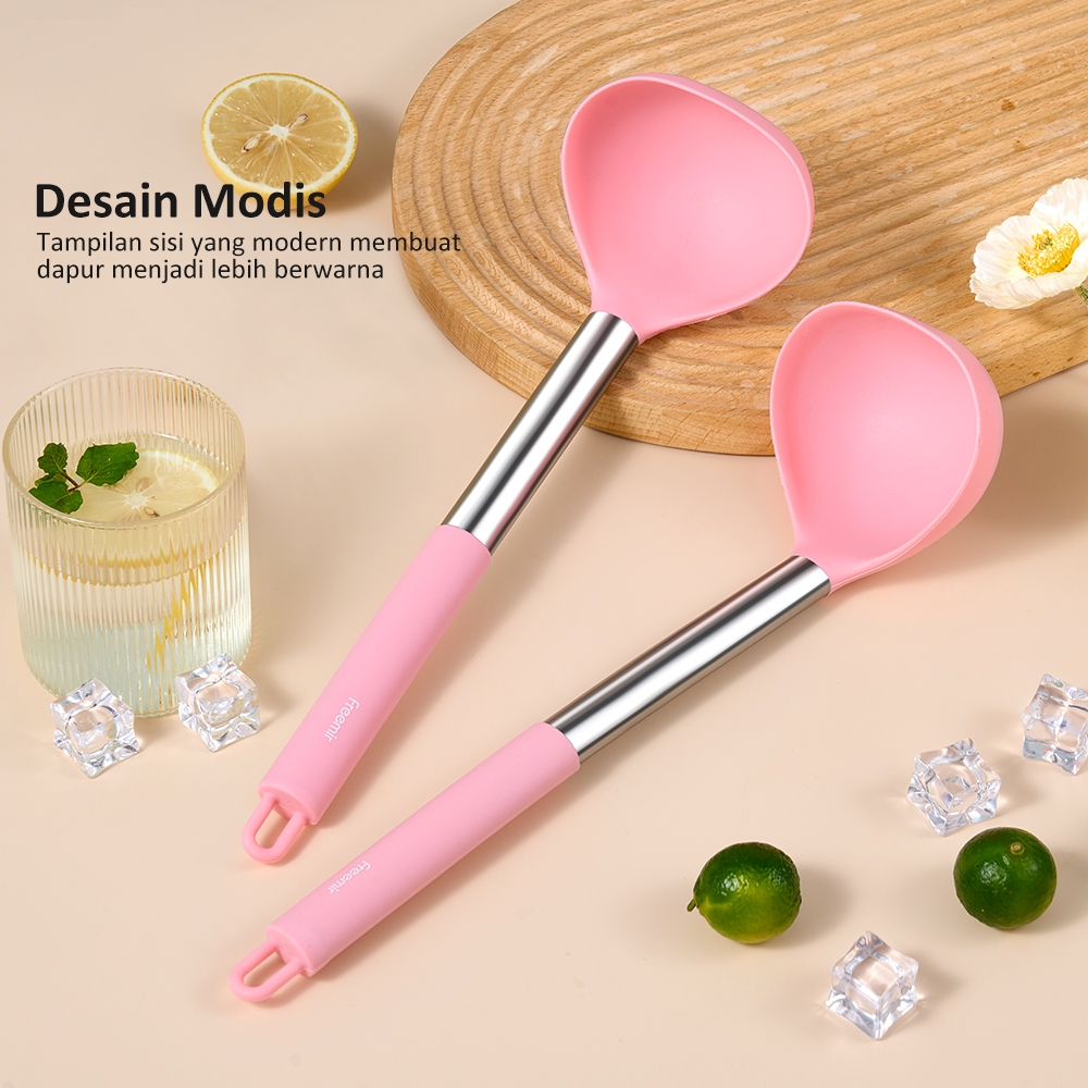 Jual Spatula Sayur Kuah Silikon Food Grade Tahan Panas Anti Leleh ...