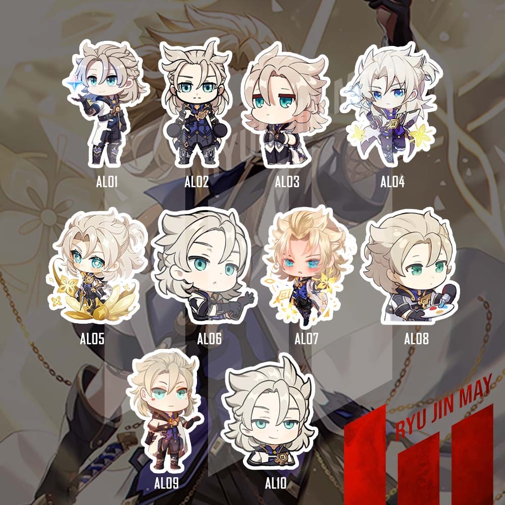 Jual Sticker Anime - Genshin Impact - Albedo | Shopee Indonesia