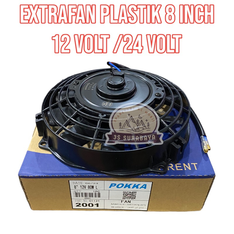 Jual Extrafan 8 Inch 12Volt / 24 Volt Universal Ac Mobil Kondensor ...