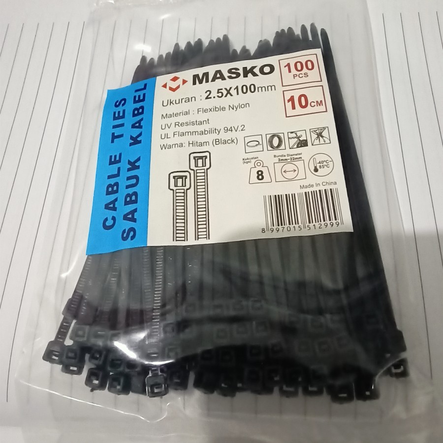 Jual MASKO Kabel ties 30cm - 3,6 x 300mm | Shopee Indonesia