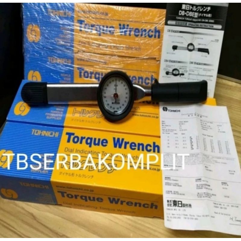 Jual Tohnichi DB100N-S 1/2" Dial Torque Wrench Ratchet Kunci Torsi 10NM ...