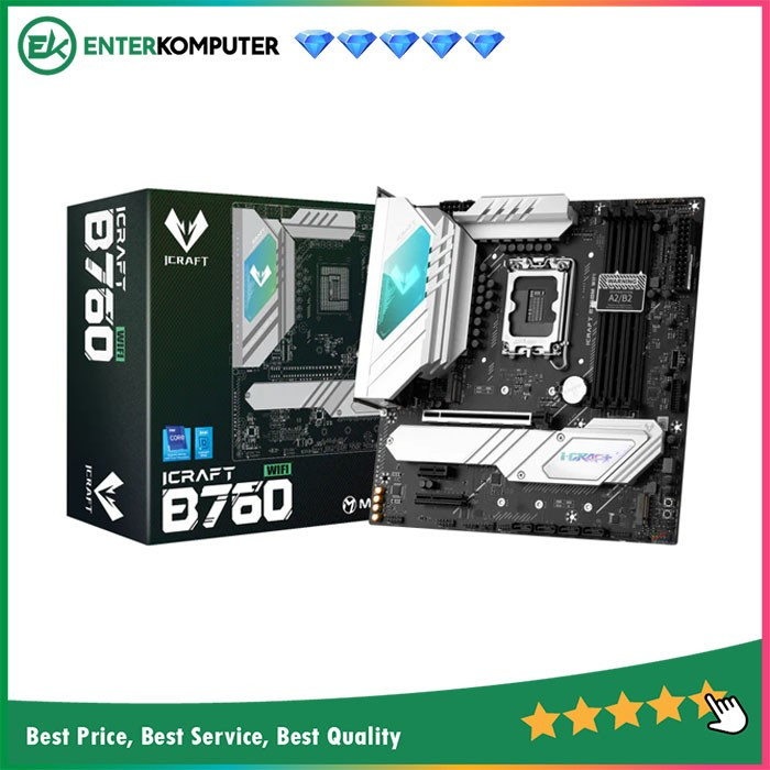 Jual MAXSUN iCraft B760M WIFI - LGA1700 B760 DDR5 USB3.2 Type-C - Motherboard | Shopee Indonesia