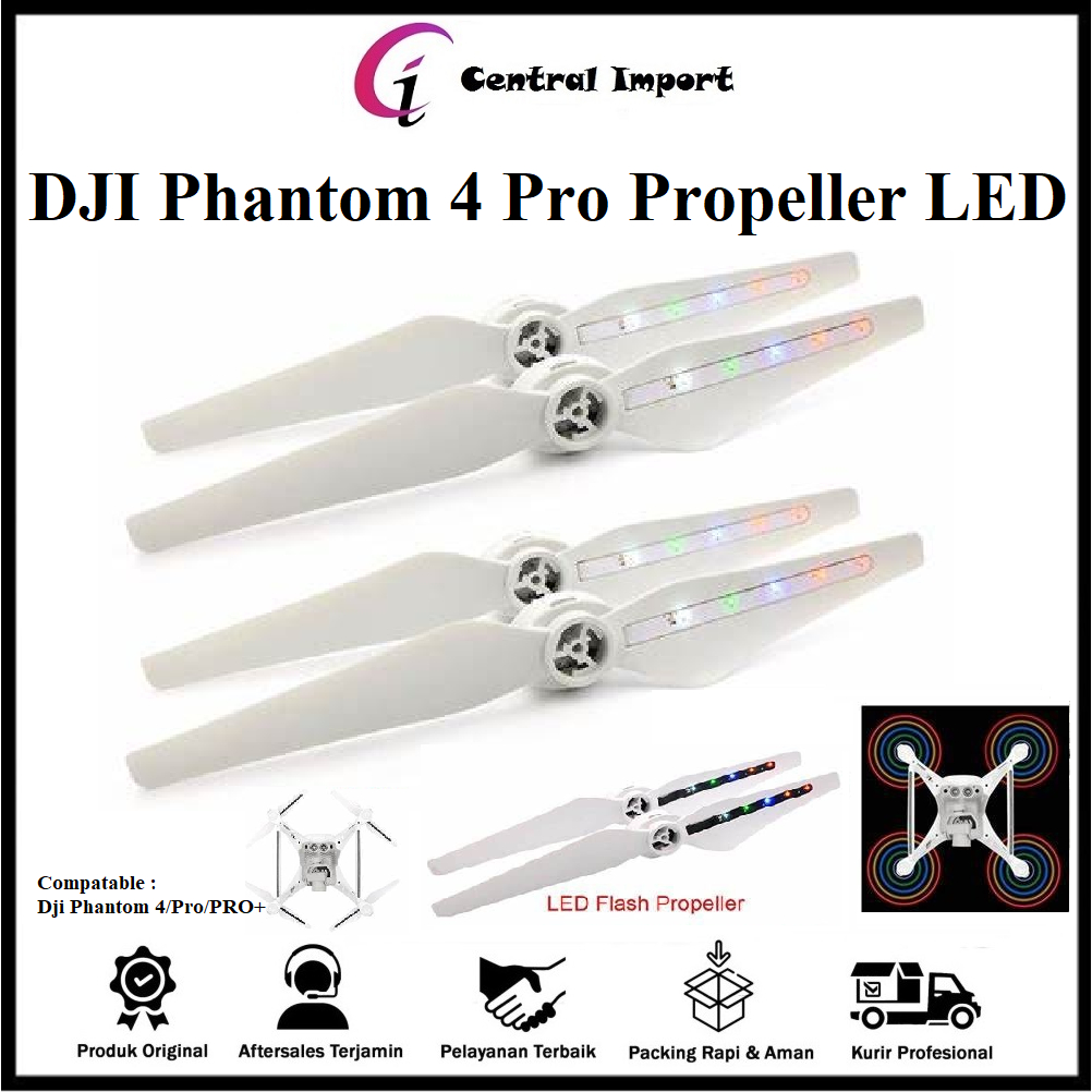 Jual Dji Phantom 4 Pro Propeller LED - Baling Baling LED Flash ...