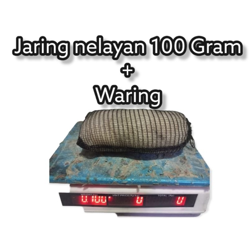 Jual Jaring nelayan 100 gram plus waring / jaring nelayan / jaring ...