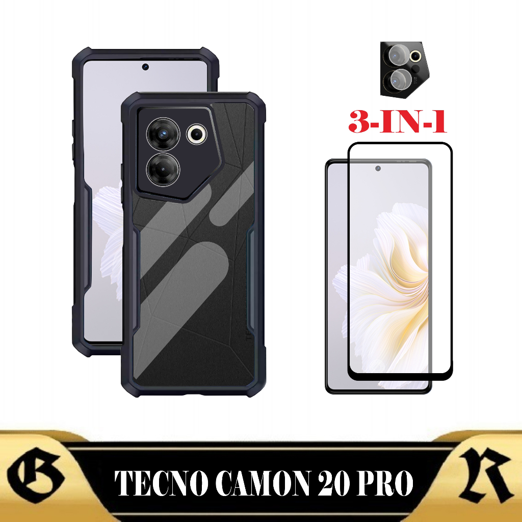 Jual PROMO 3IN1 Case TECNO CAMON 20 PRO Transparan Softcase Silikon ...
