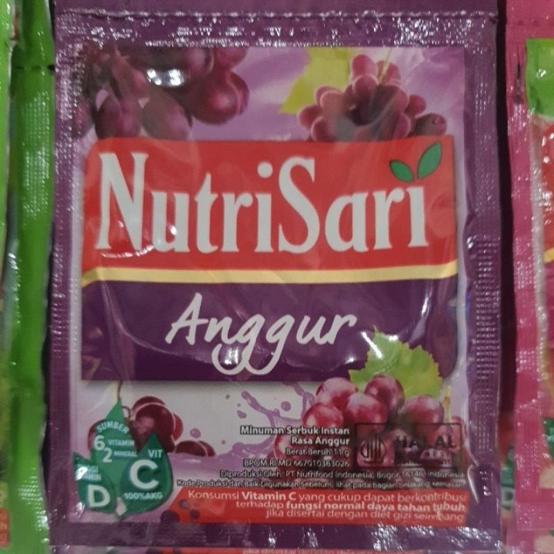 Jual Nutrisari Anggur 1renceng (10pcs) | Shopee Indonesia