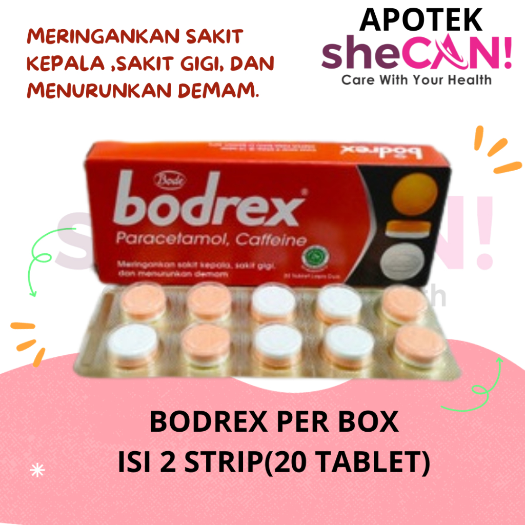 Jual Bodrex Tablet Sakit Kepala Box Isi 20 Tablet | Shopee Indonesia