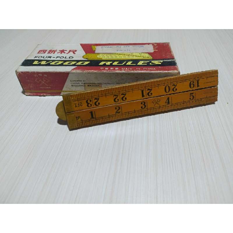 Jual meteran kayu 60cm two Axe(cap dua Kampak) | Shopee Indonesia