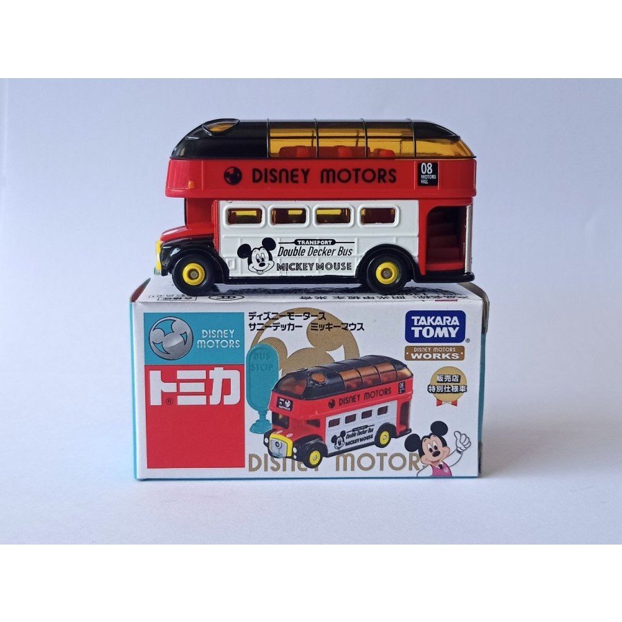 Jual Tomica Disney motors Double Decker Bus Mickey mouse ori takara tomy harga murah | Shopee ...