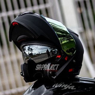 Jual Helm Snail M1 Modular Black matt BLACK DOFF PAKET GANTENG GOLD ...