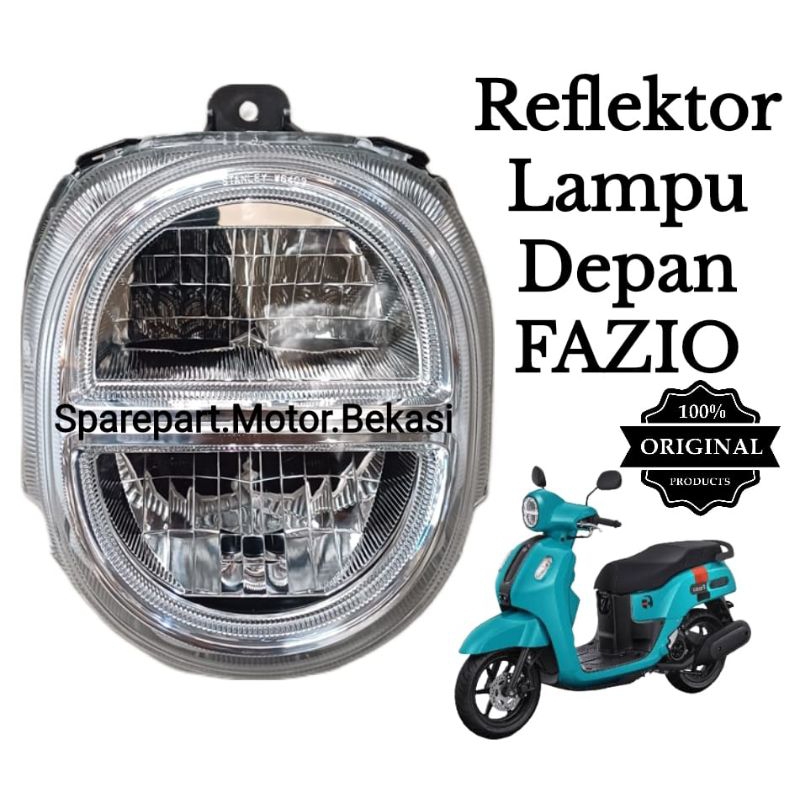 Jual reflektor lampu depan Yamaha Fazzio Fazio BEJ 2022 2023 original ...