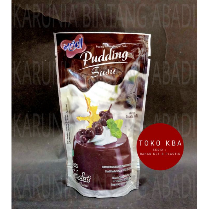 Jual Agar Nutrijell Pudding Bubuk Susu Rasa Pouch ( Stroberi | Cokelat ...