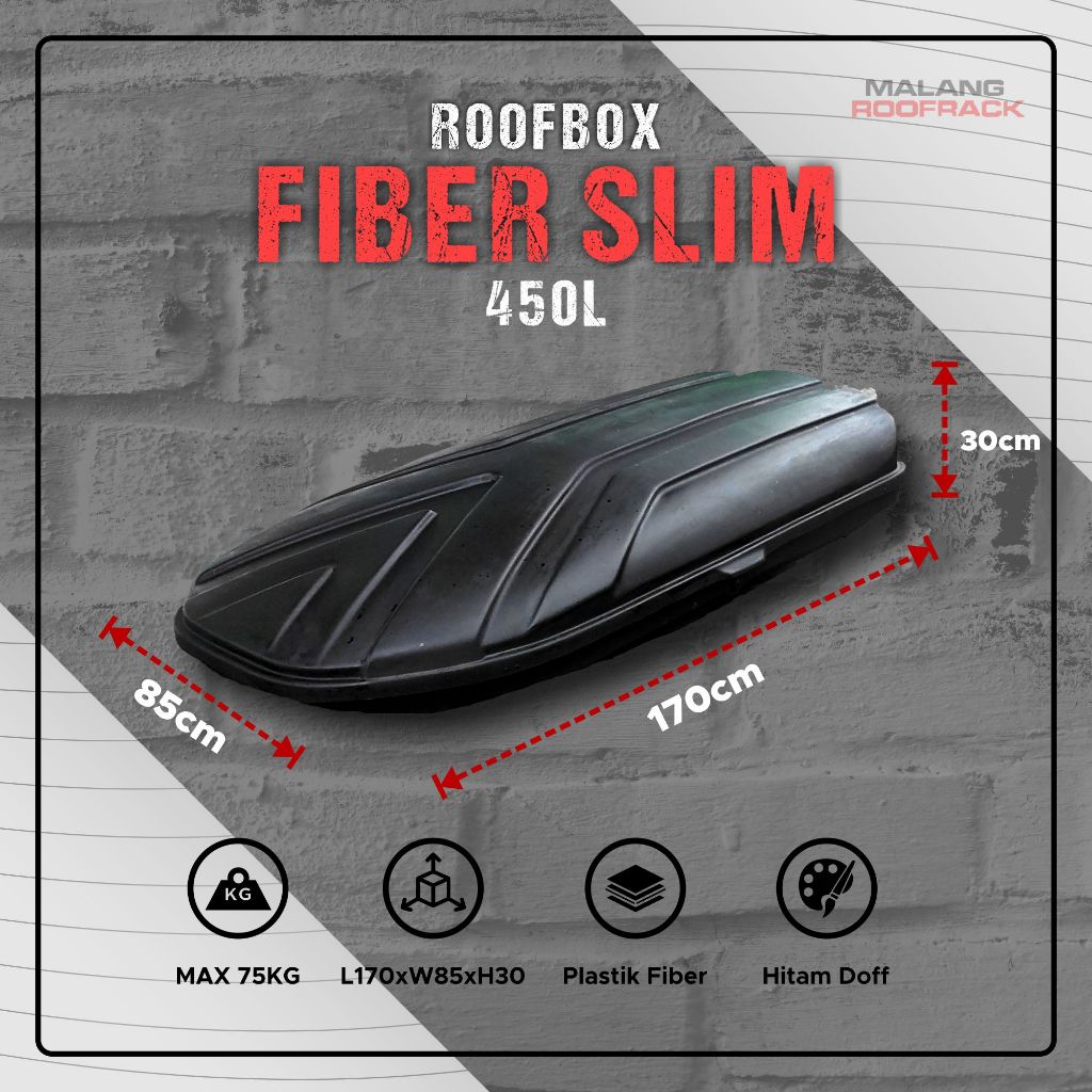 Jual PROMO Roof Box Roofbox Bagasi Atas Model Fiber 450L | Shopee Indonesia