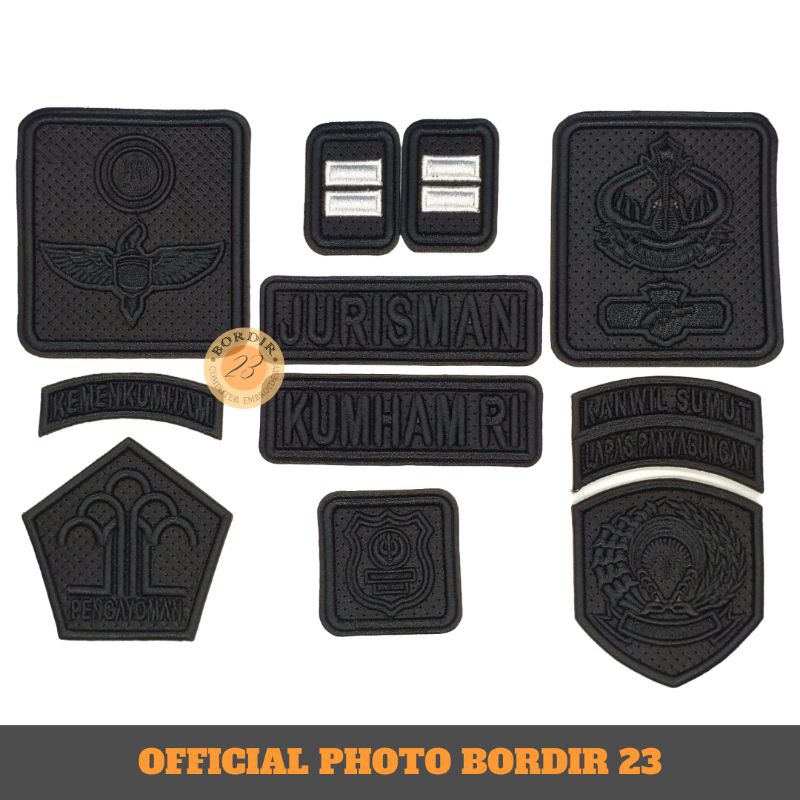 Jual PDL POLSUSPAS TERBARU BORDIR TIMBUL MOTIF JARING | Shopee Indonesia