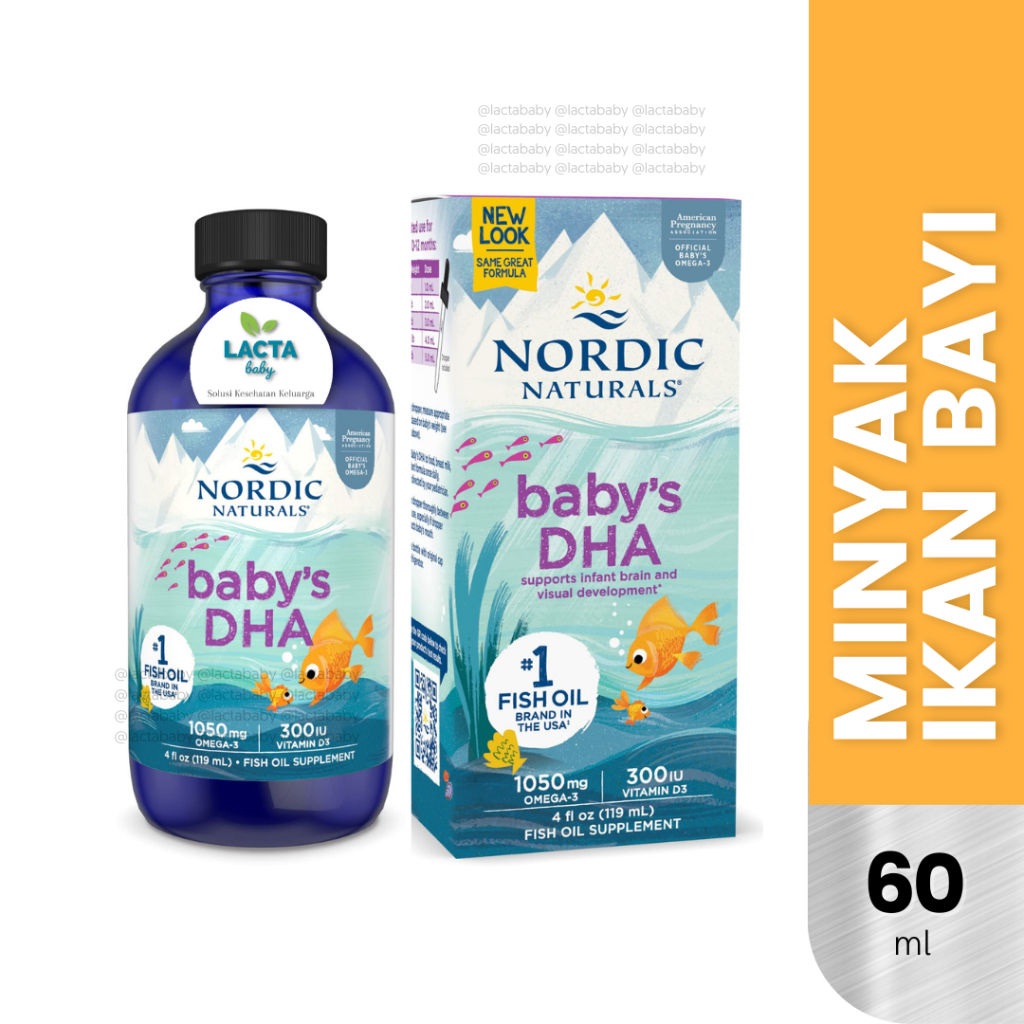 Jual Nordic Naturals Baby's DHA | 60 ml | 1050 Omega 3 | Vitamin D3 ...