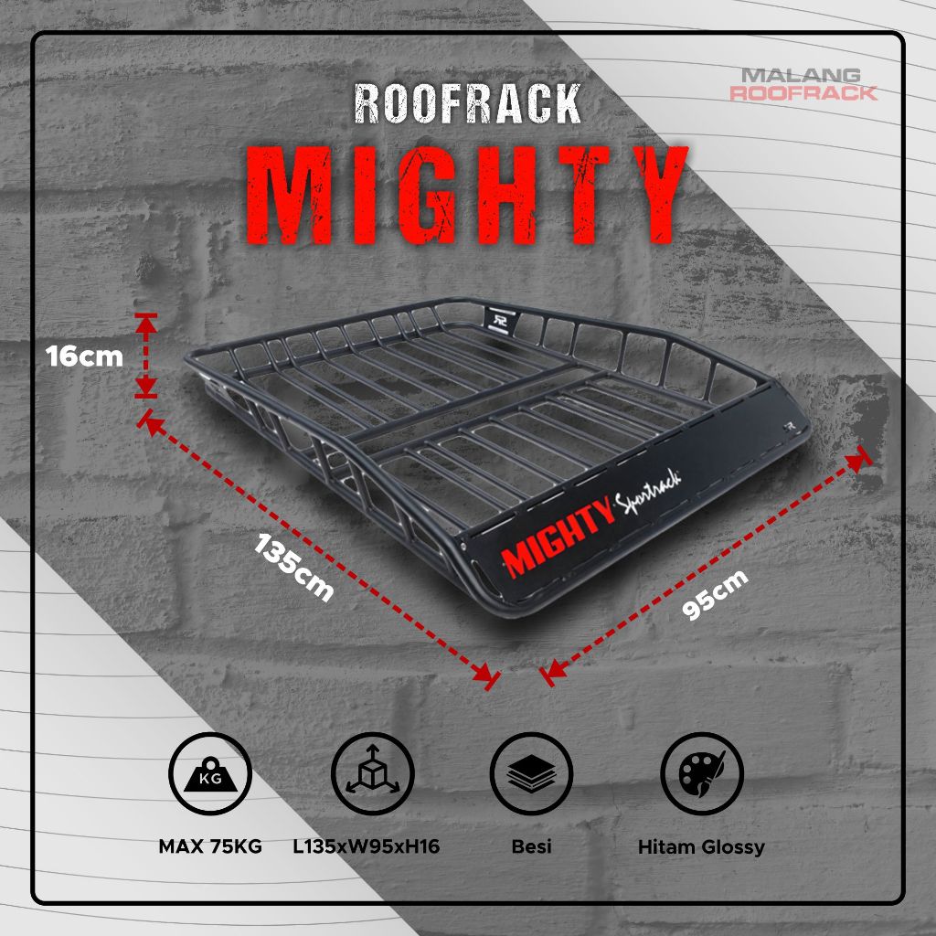Jual Rak Mobil Rak Atas Mobil RoofRack Rak Cargo Model Mighty Sportrack ...