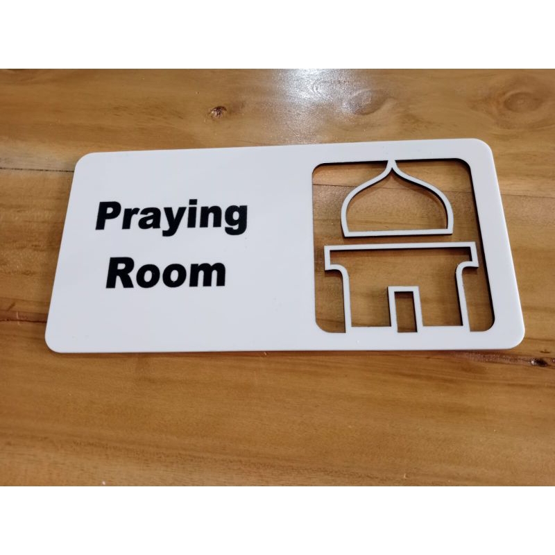 Jual Sign Label Praying Room Akrilik | Shopee Indonesia