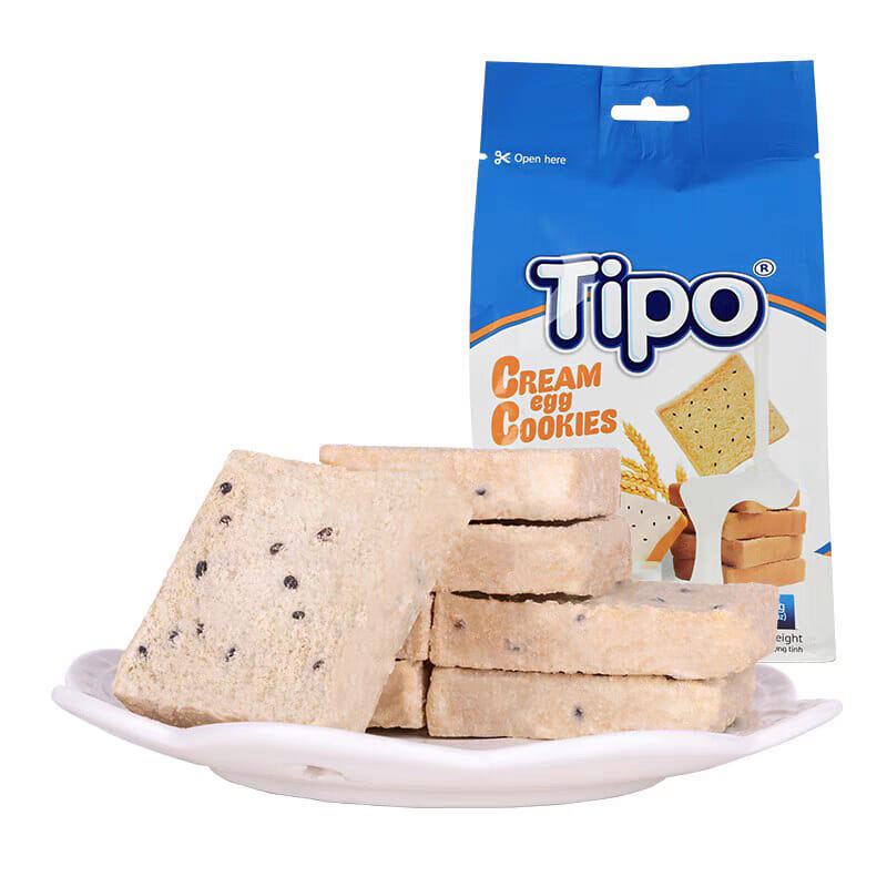 Jual TIPO BISKUIT VIETNAM / tipo cream egg cookies vietnam 1 pack 14 ...