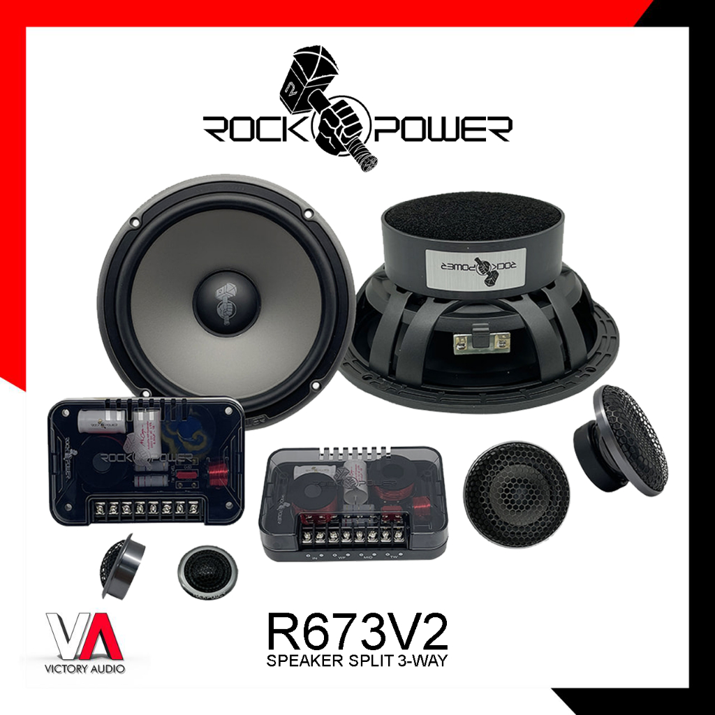 Jual Speaker Split 3-Way Component System ROCK POWER ROCKPOWER R673V2 6 ...