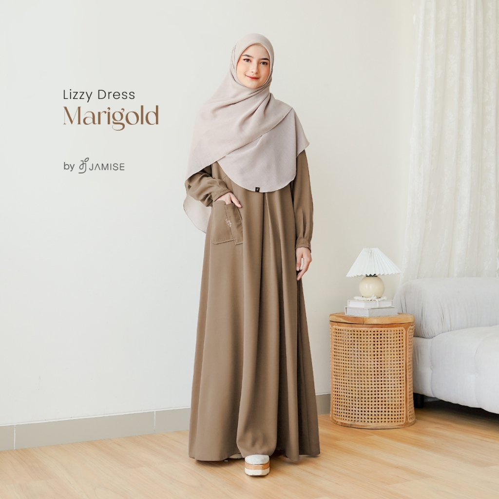 Jual JAMISE SYARI - Lizzy Dress Jamise Syari Dress Abaya Gamis Abaya ...
