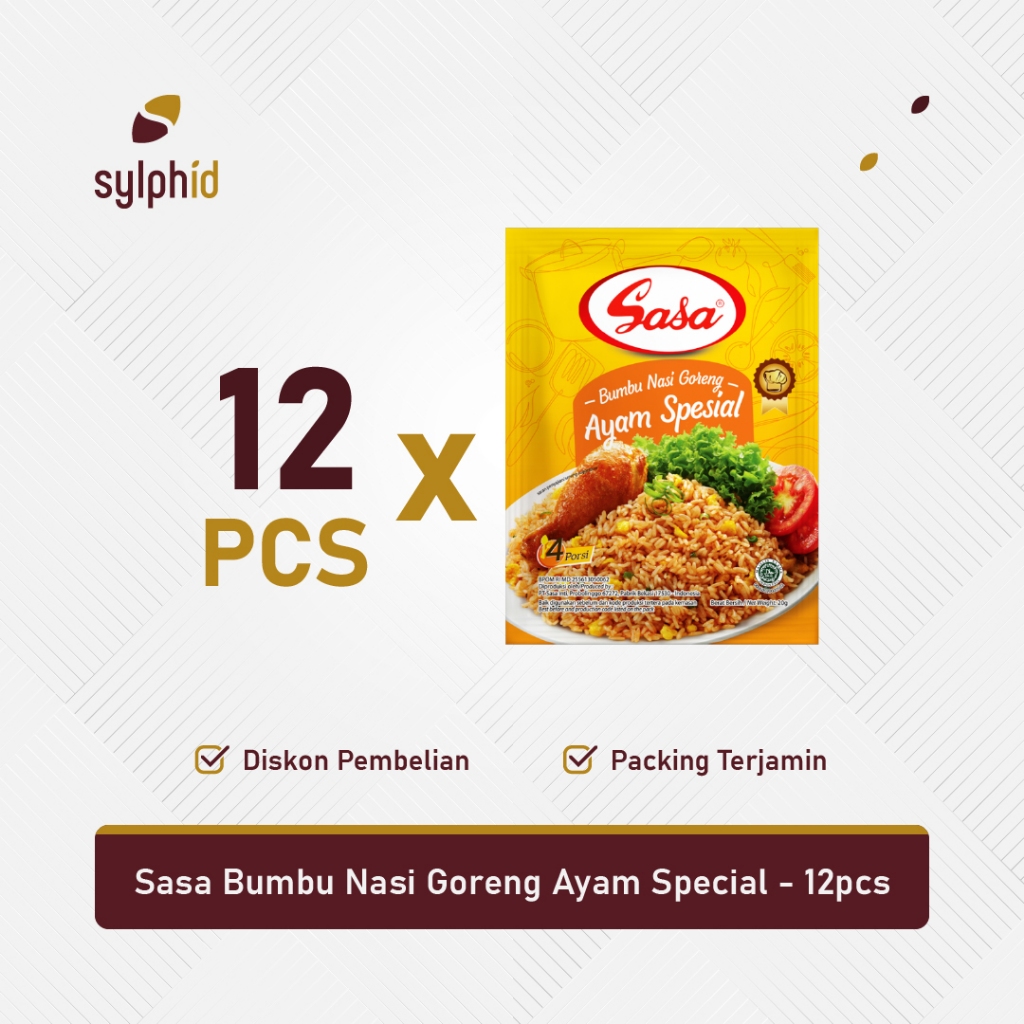 Jual Sasa Nasi Goreng Ayam Spesial 20 gram / Bumbu Masak Dapur Instan ...