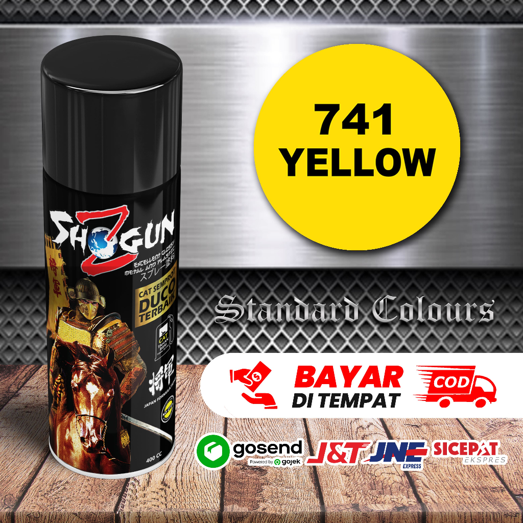 Jual Cat Semprot Pilok Pilox Pylok Kuning Solid SHOGUN Z 400 CC Yellow ...