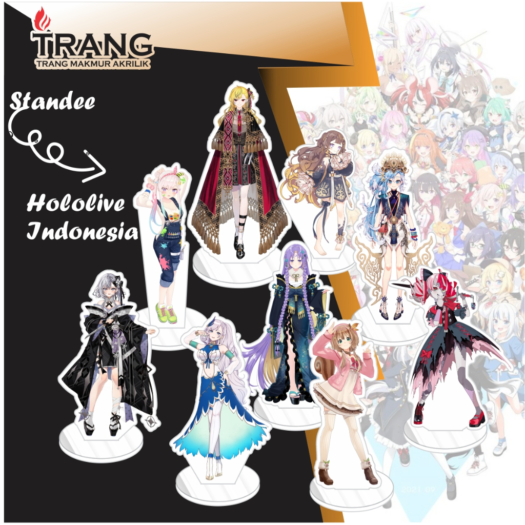 Jual Standee Figure Akrilik Vtuber Hololive Indonesia Anya Iofi Kaela ...