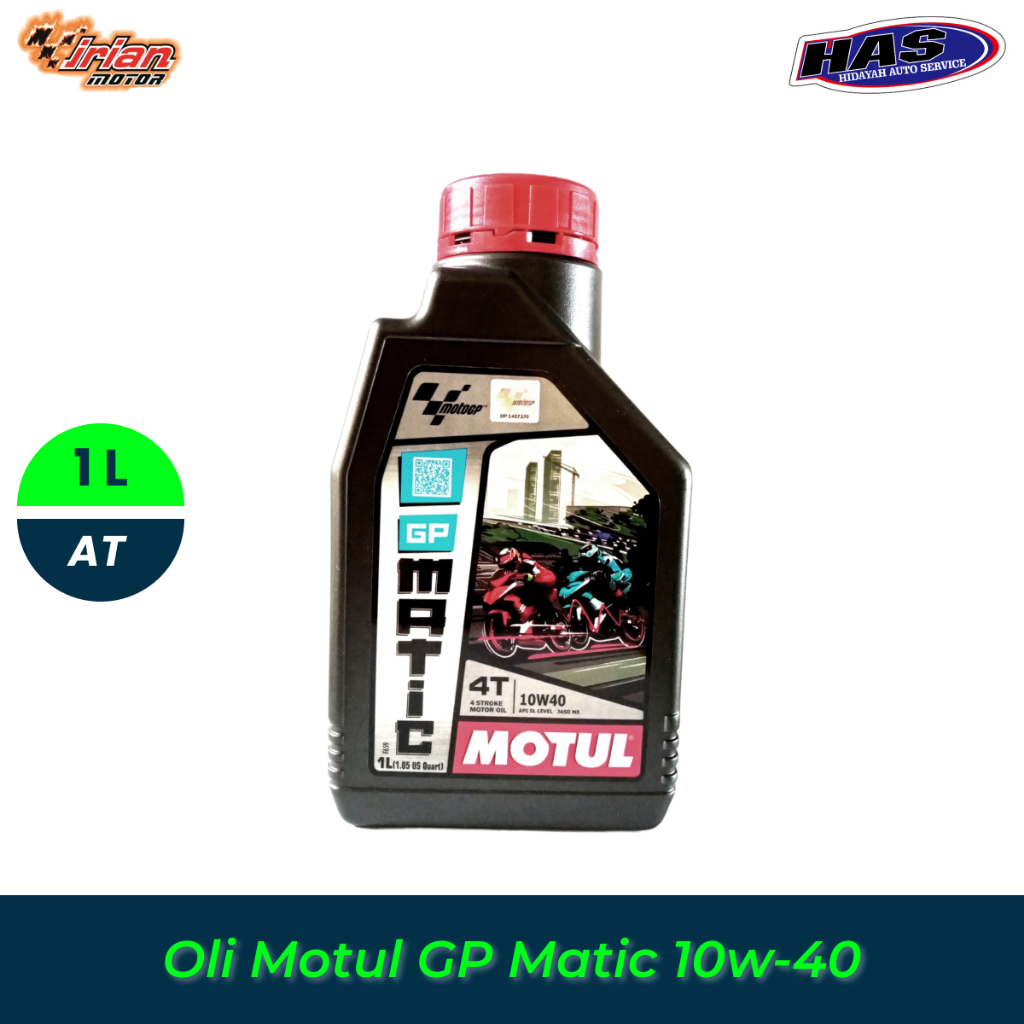 Jual Oli Motul GP Matic 4T 10W40 1 Liter Original / Oli Mesin Motor Matic Cocok Untuk Harian ...