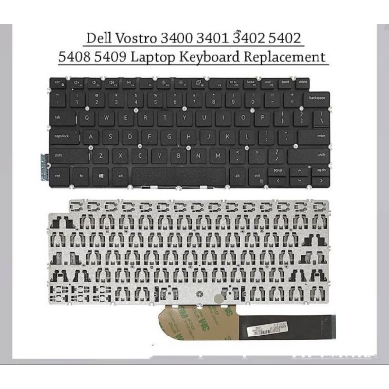 Jual Keyboard dell Inspiron 14 5401 5402 5405 P130G hitam | Shopee ...