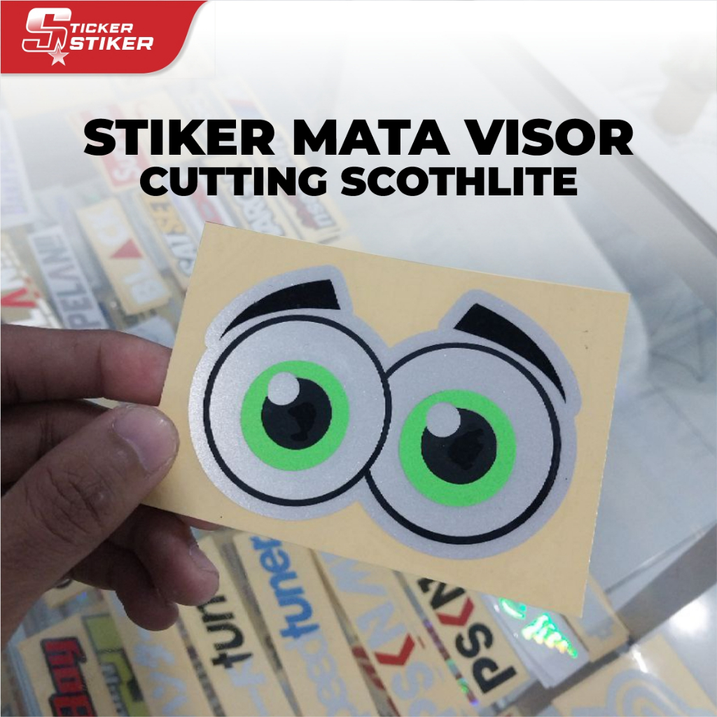 Jual Stiker Cutting Mata Visor Skotlet Nyala | Shopee Indonesia