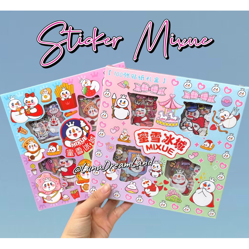 Jual (100Lembar) Sticker Lucu Mixue Sticker Mainan Anak / Sticker Pvc ...