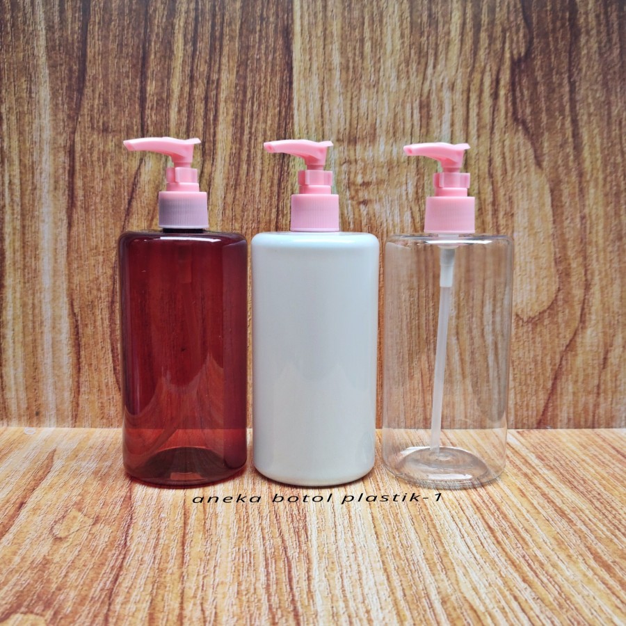 Jual Botol Pump 500ml Pet Rf / Botol Sabun Cair 500ml Model Rf Pump Pink / Botol Hand Sanitizer ...