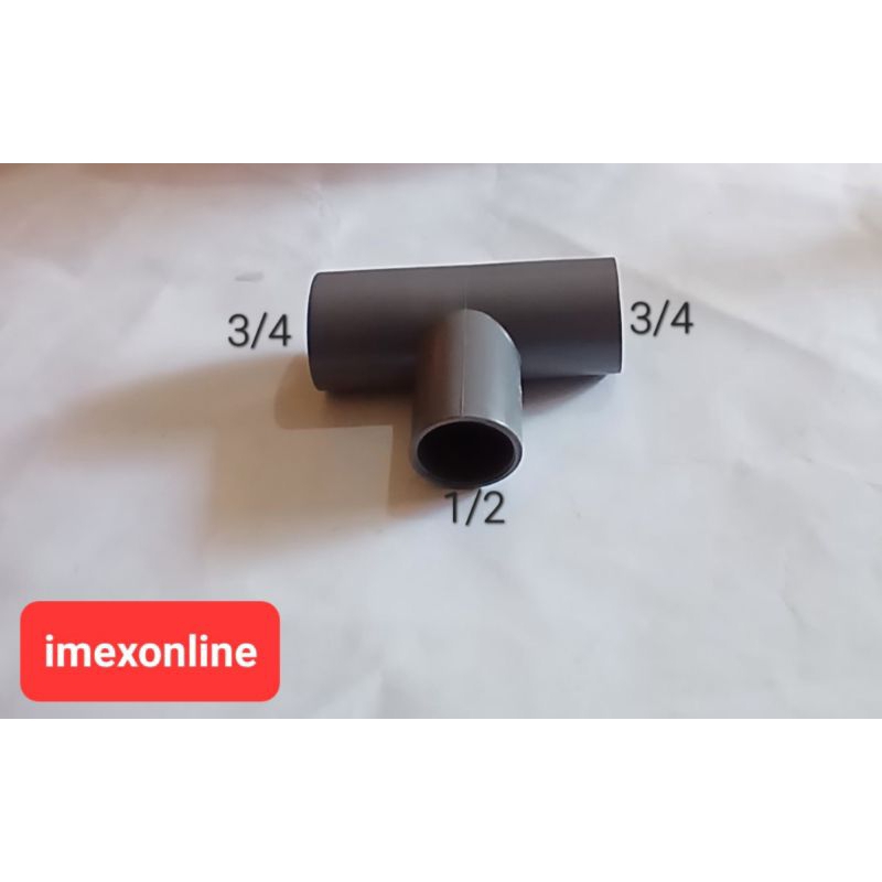 Jual Sambungan Pipa TEE Ukuran 3/4 x 1/2 INCH - JAYA | Shopee Indonesia