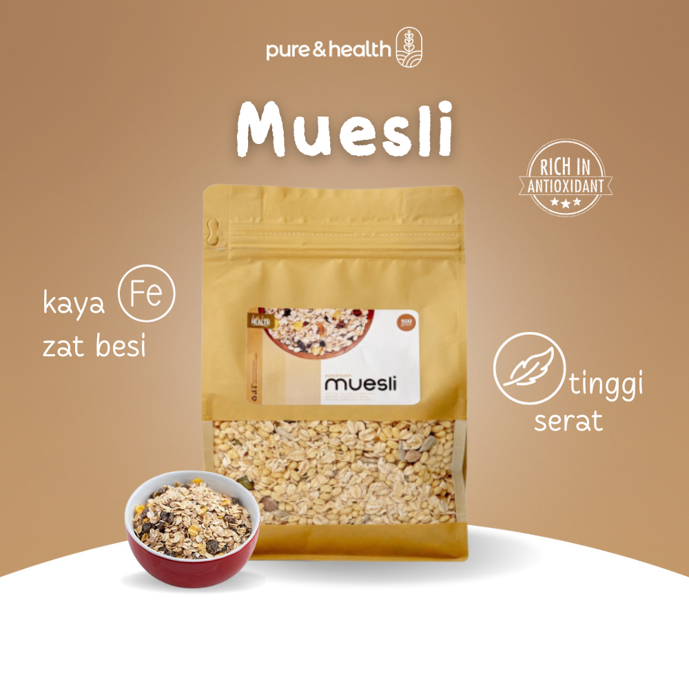 Jual Muesli Pure and Health Sereal dan Makanan Ringan Sehat Natural ...