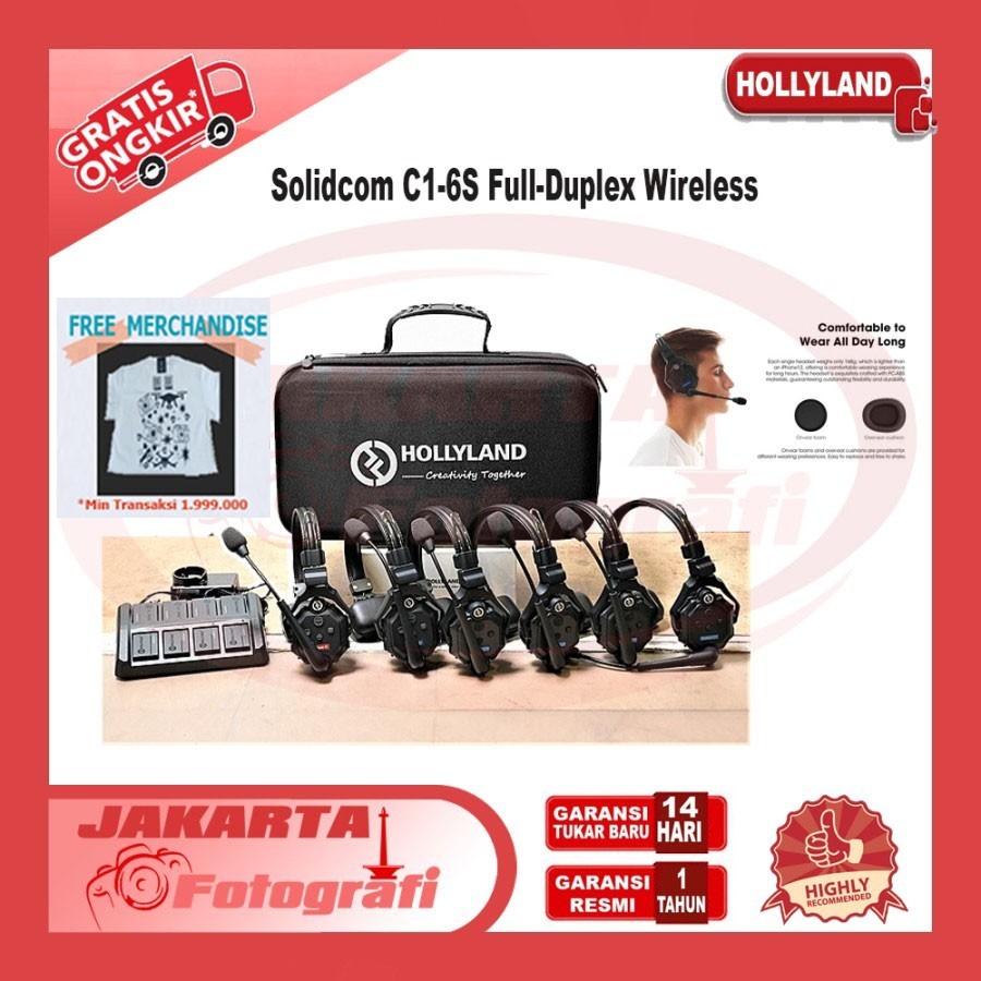 Jual Hollyland Solidcom C1-6S Full-Duplex Wireless DECT Intercom System | Shopee Indonesia