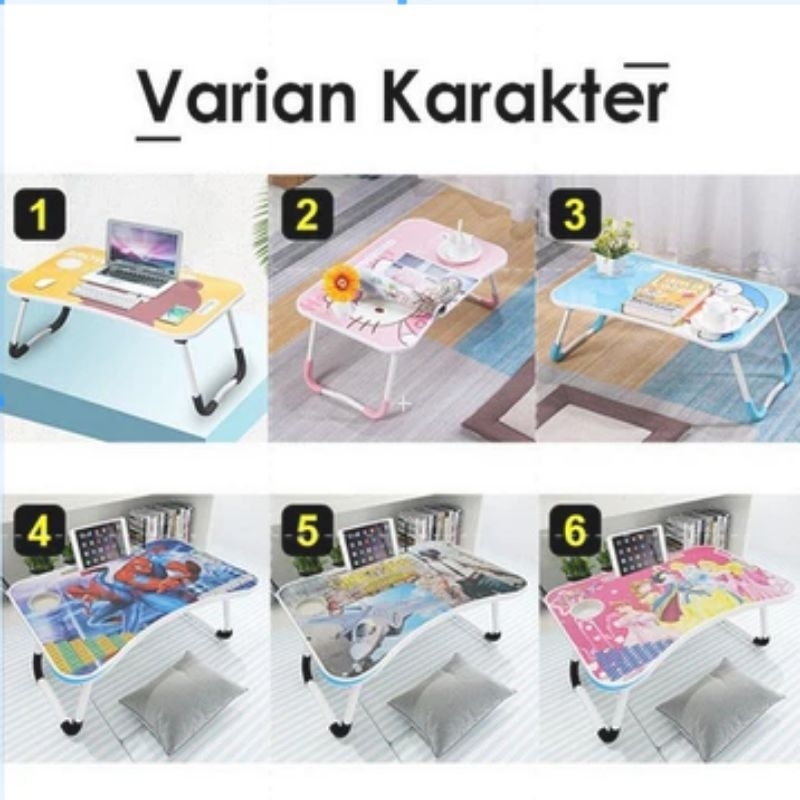 Jual MEJA BELAJAR LIPAT KARAKTER SERBAGUNA / MEJA LAPTOP KARAKTER SLOT ...