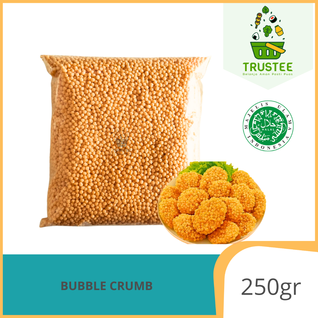Jual Tepung Roti Bulat / Bubble Crumbs Crispy Nugget Naget Halal 250gr ...