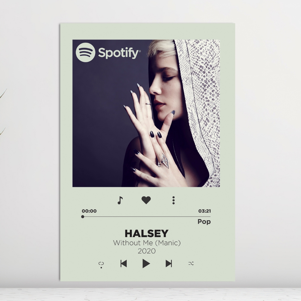 Jual Poster Music Media Player Spotify Custom | Shopee Indonesia