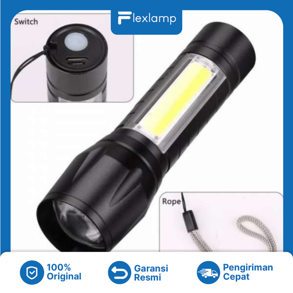 Jual PowerBright Lumilite senter zoom LED super terang U-3/ senter ...