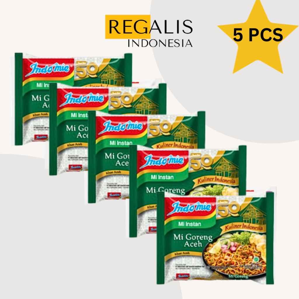 Jual INDOFOOD Indomie Goreng Mie Aceh | Bundling 5 PCS | Shopee Indonesia