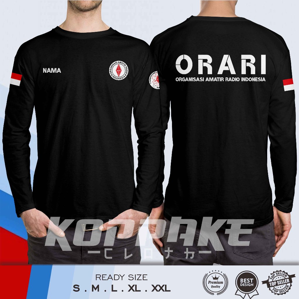 Jual Kaos ORARI Organisasi Amatir Radio Indonesia Gratis Nama Kamu ...