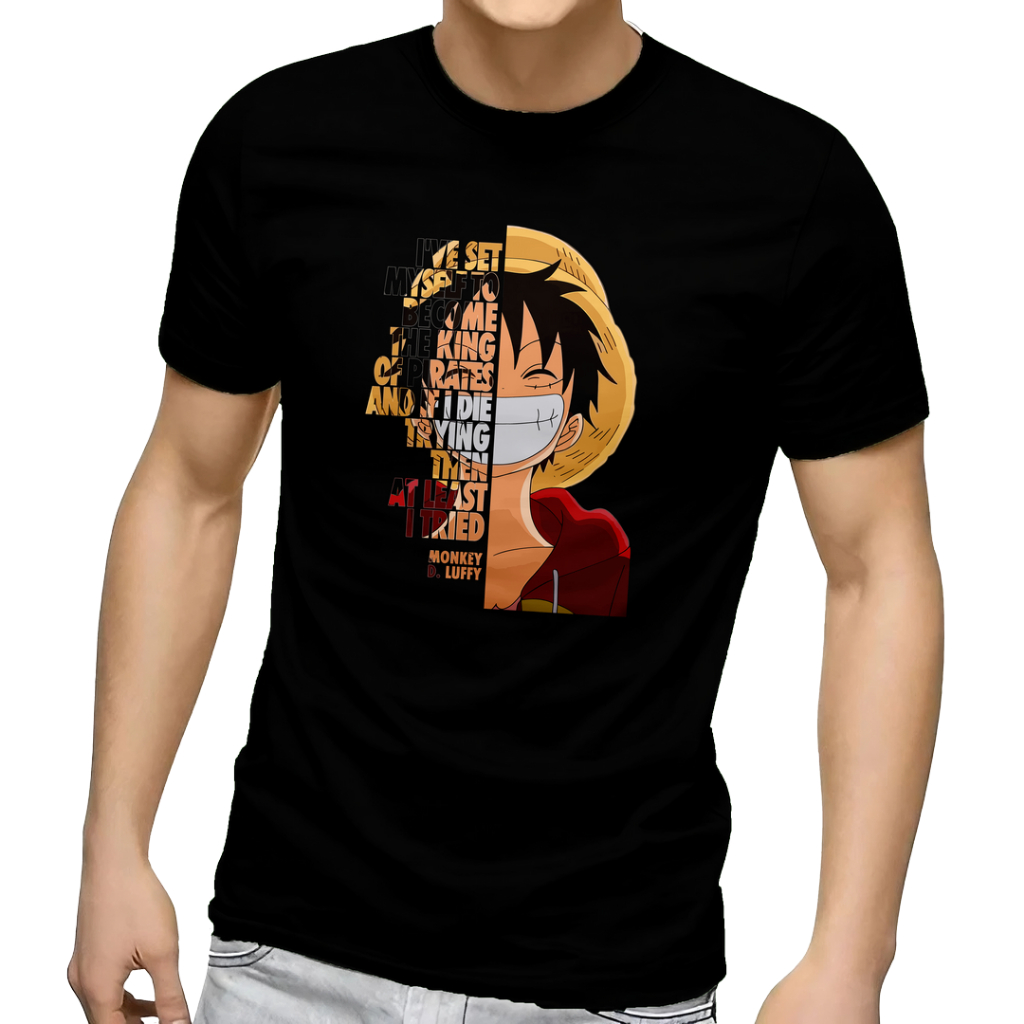 Jual Tshirt kaos Baju Luffy premium terbaru / Tren Pakaian Pria Distro ...