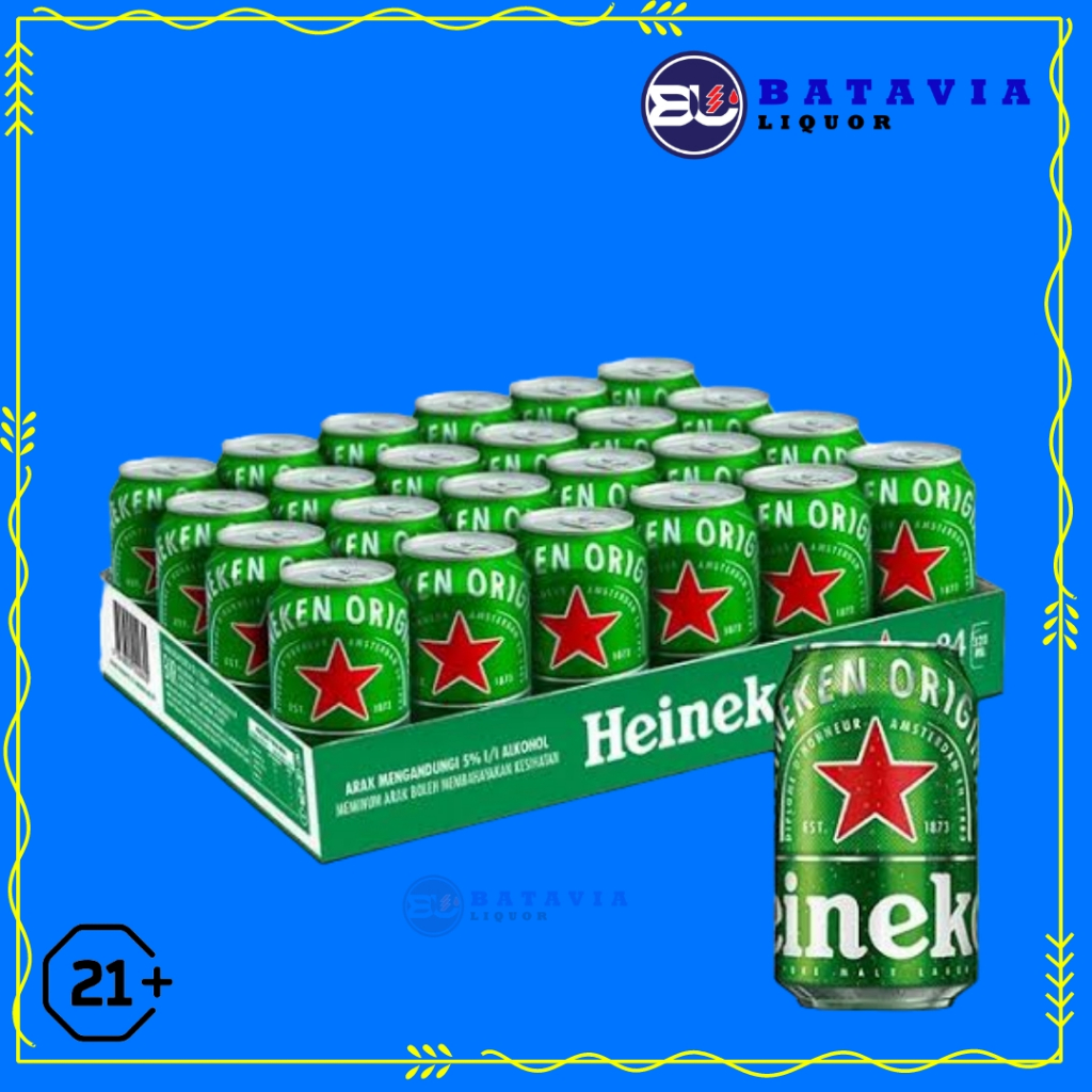 Jual Bir Heineken Can 320ml - 24 Cans | Shopee Indonesia