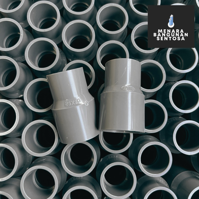 Jual Reducer Sok PVC Langgeng TS 1" x 3/4" Inch - Fitting Pipa Sock ...