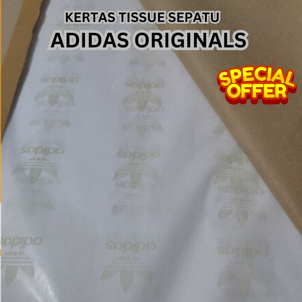 Jual Kertas Sepatu Tissue Paper Adidas Originals Logo - Kertas Sepatu ...